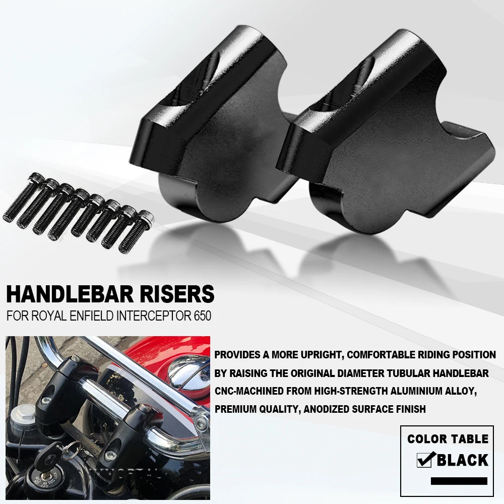 For-Royal-Enfield-Interceptor-650-Handlebar-Risers-Motorcycle ...