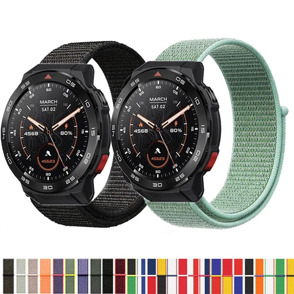 22mm-Nylon-Loop-Strap-for-Mibro-GS-Pro-Smartwatch-Replacment-Bracelet ...