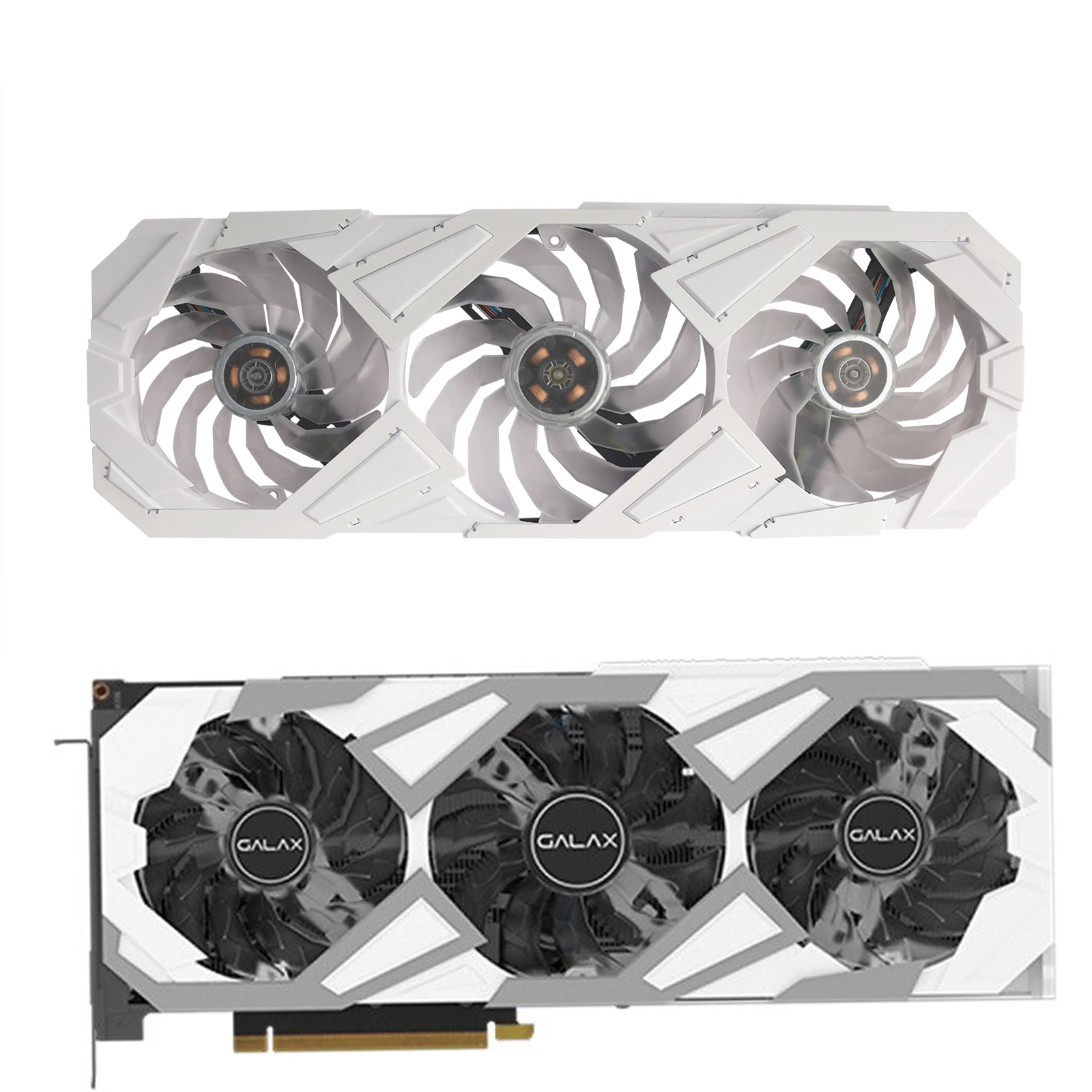 GALAX GeForce RTX 3080 EX 게이머용 TH1015S12H PBA01 비디오 카드 냉각 팬, 화이트 LHR ...