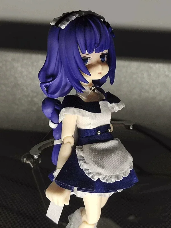 Custom 1/12 Female Clothes Maid Dress Suit Model for 6" azone12 figma ...