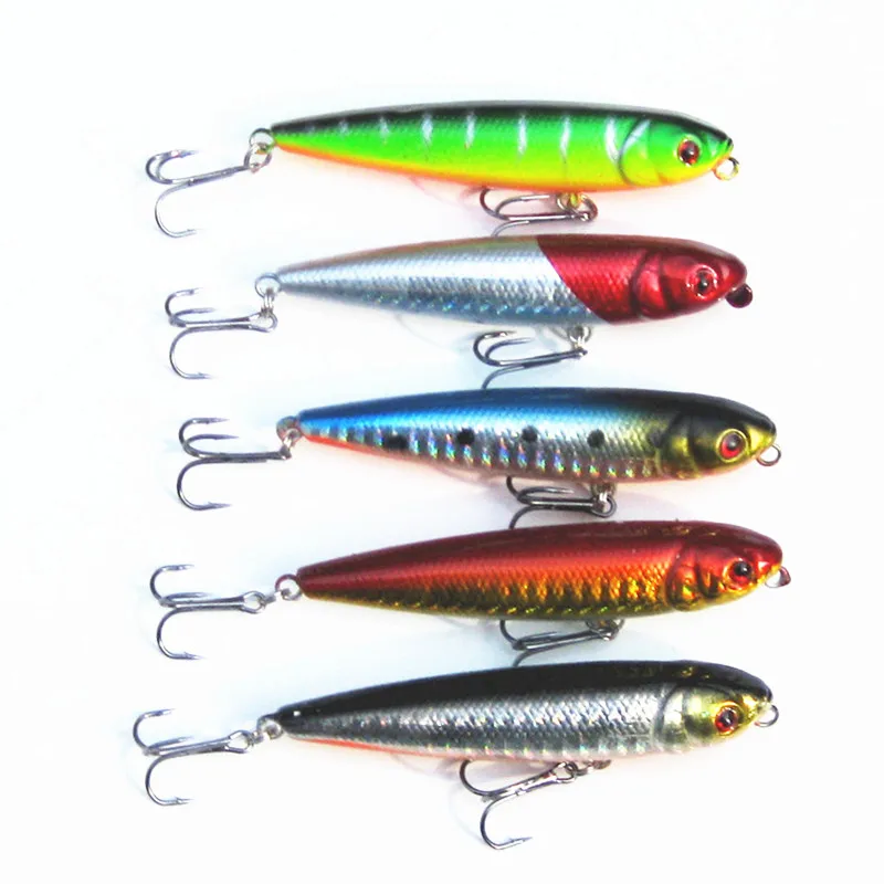 Ufishing Topwater Moving Fishing Bait Z-dog Pencil Lure 8cm/9g Plastic ...