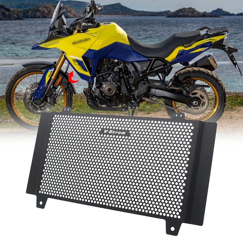 VSTROM-800DE-Motorcycle-Radiator-Grille-Guard-Cover-Oil-Cooler-Guard ...