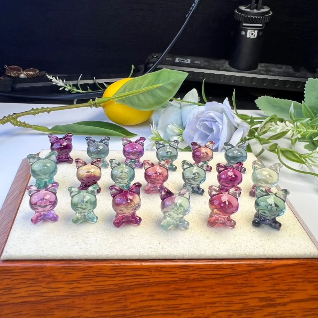 Fengbaowu-Natural-Stone-Rainbow-Fluorite-Cartoon-Character-Jewelry ...