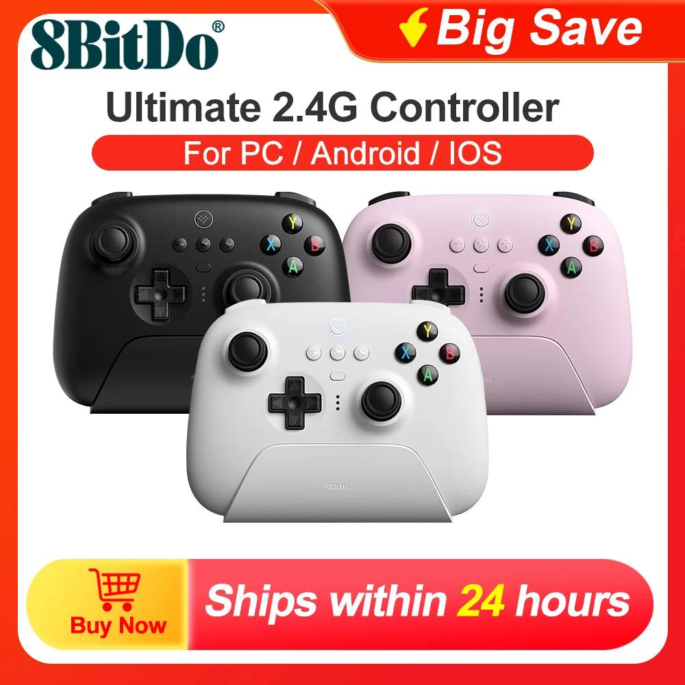 8BitDo-Ultimate-2-4g-Wireless-PC-Controller-With-Charging-Dock-for ...