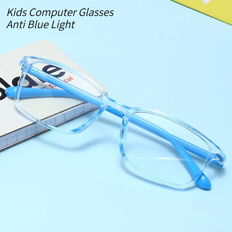 Kids Computer Glasses Anti Blue Light Filter Child Gaming Goggles Soft ...