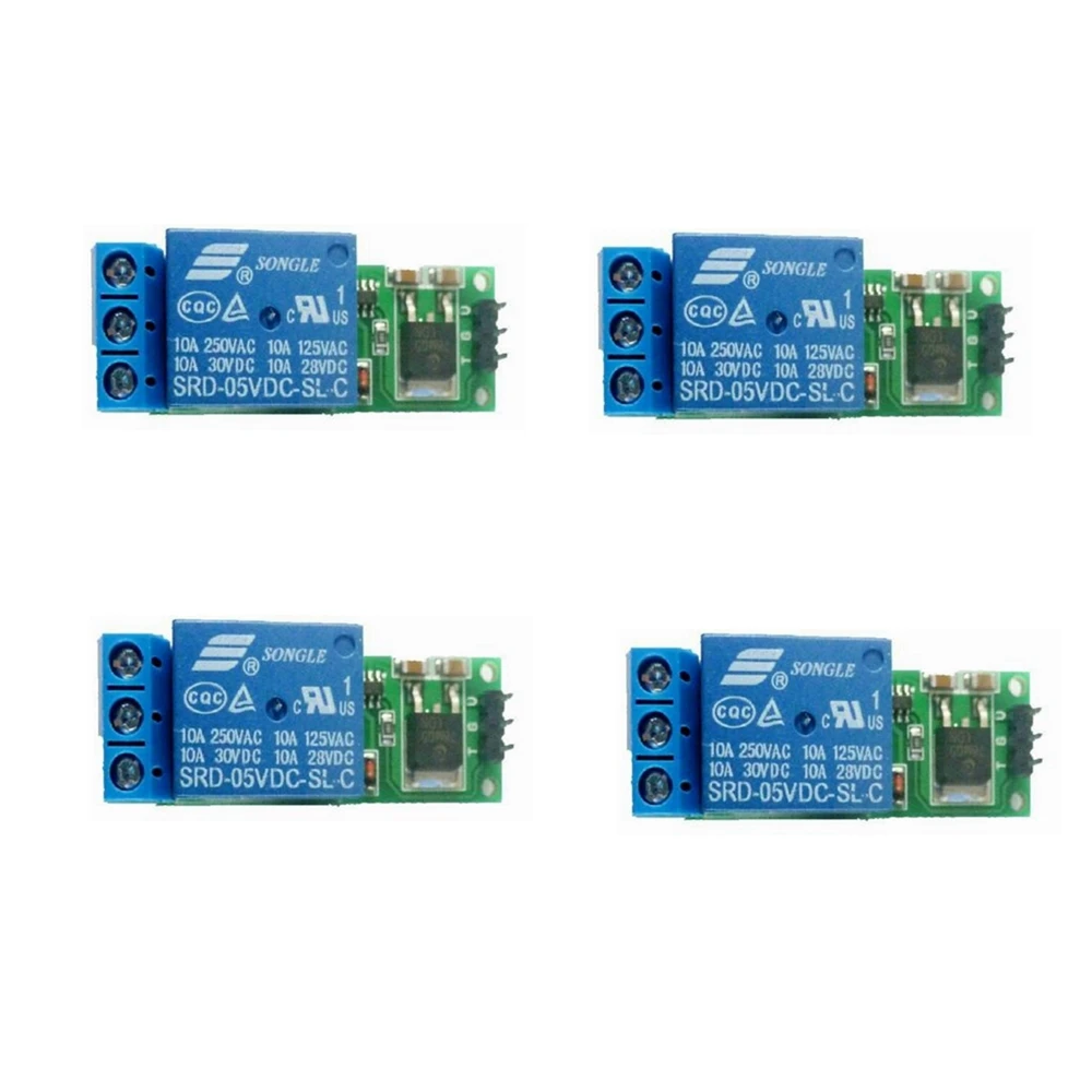 DC 6V 9V 12V 24V Flip-Flop Latch Relay Module Bistable Self-locking ...