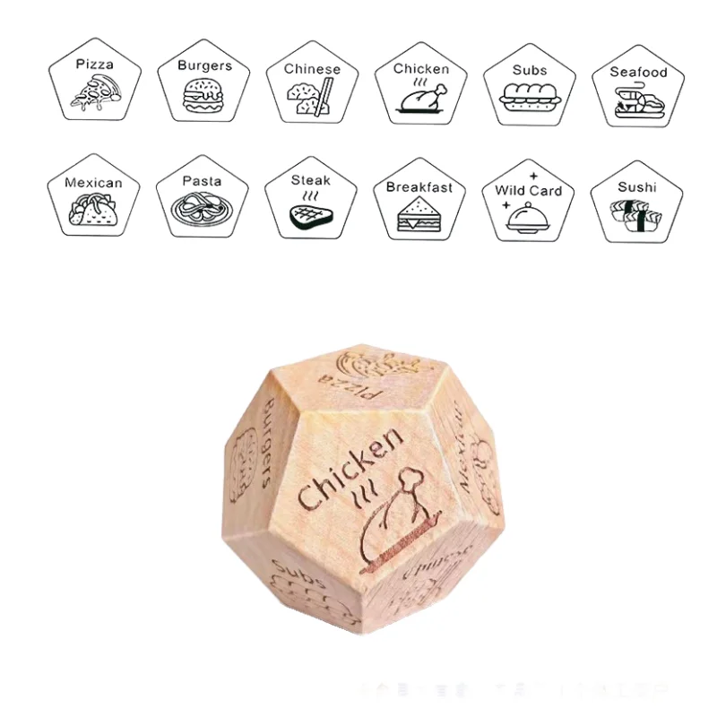 Food Decides Dice 12 Sides, Date Night Dice Couple Gift Ideas, Him and ...