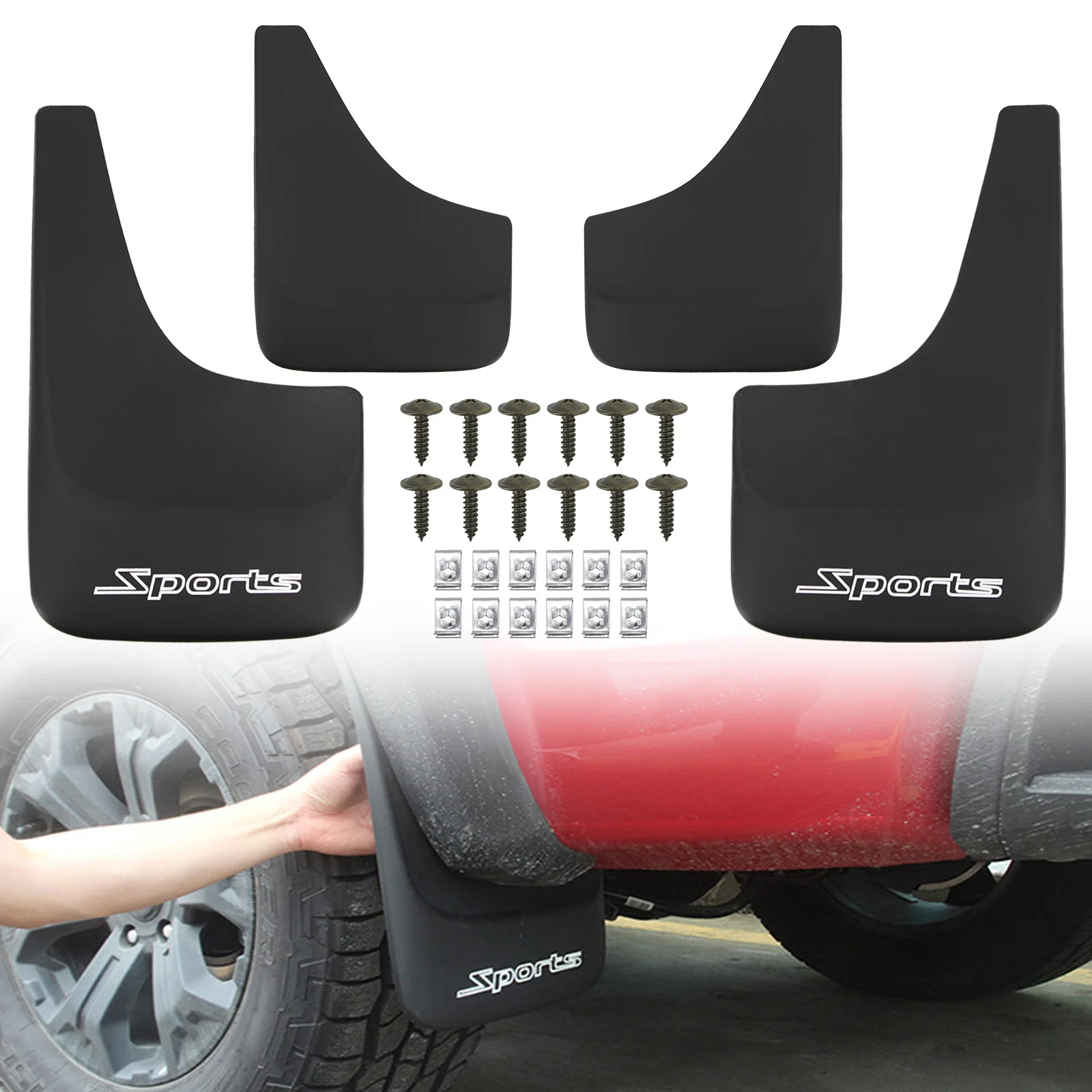Car-Mud-Flaps-Front-Rear-Styling-Mudguards-Splash-Guard-Fender-For ...
