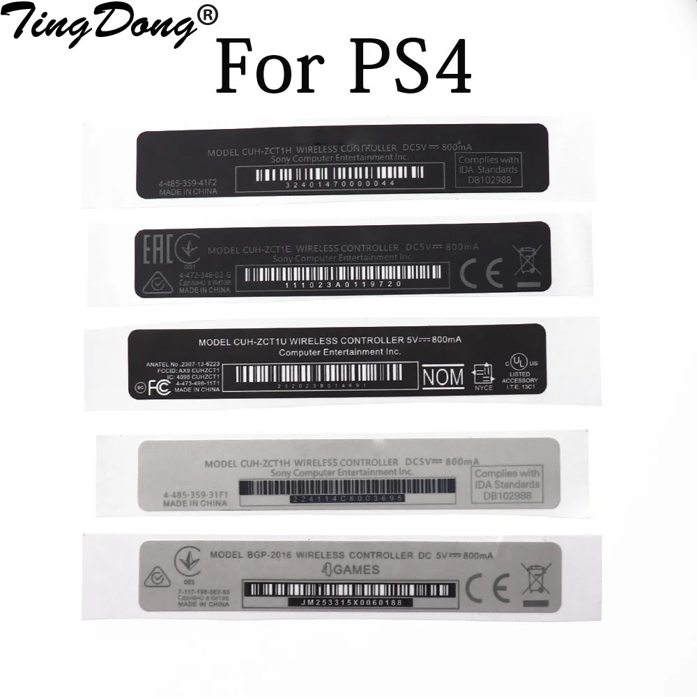 TingDong Voor PS4 Slanke Pro Controller Behuizing Shell Terug Label ...