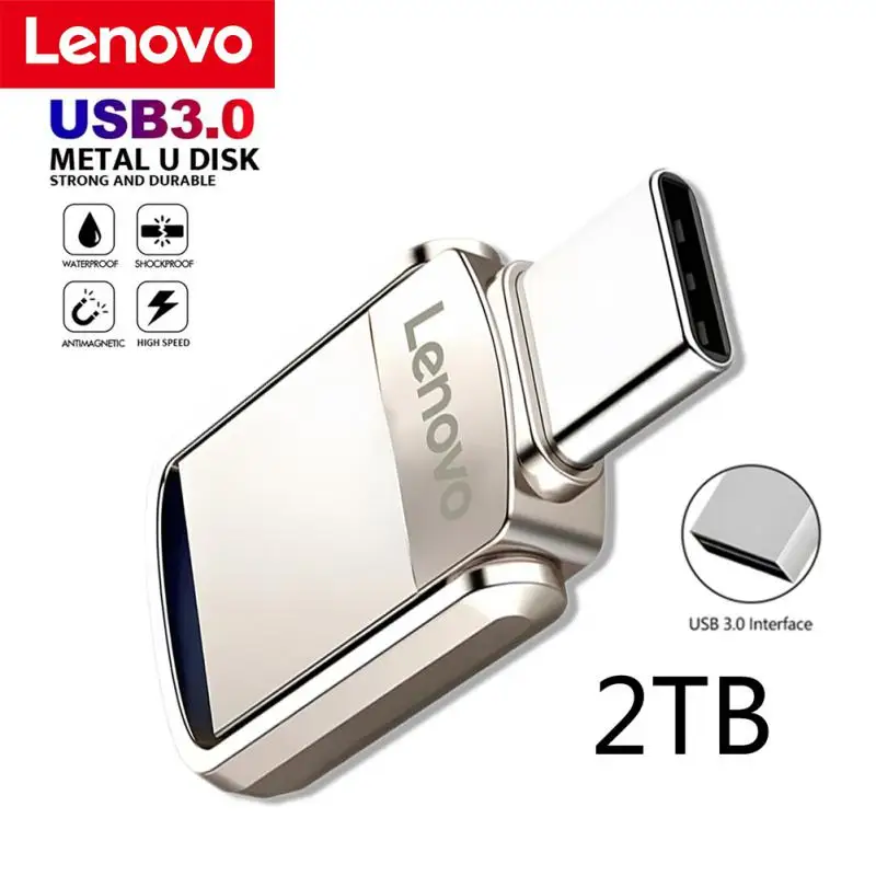 Lenovo-Unidade-Flash-USB-de-Alta-Velocidade-Disco-de-Metal-U-Pendrive ...