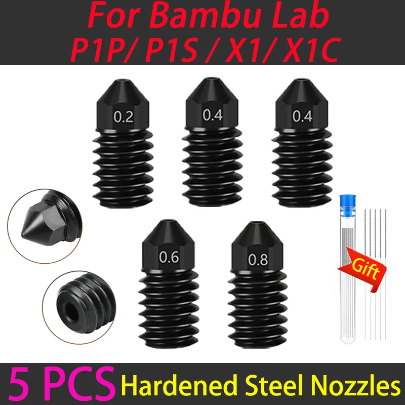 Buses en acier trempé pour laboratoire de bambou P1P/P1S/X1/X1C 0.2 0.4 ...
