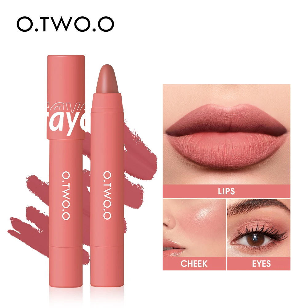 O-TWO-O-Matte-Lipstick-Lip-Tint-Pigment-Rich-6-Color-Water-Resistant ...