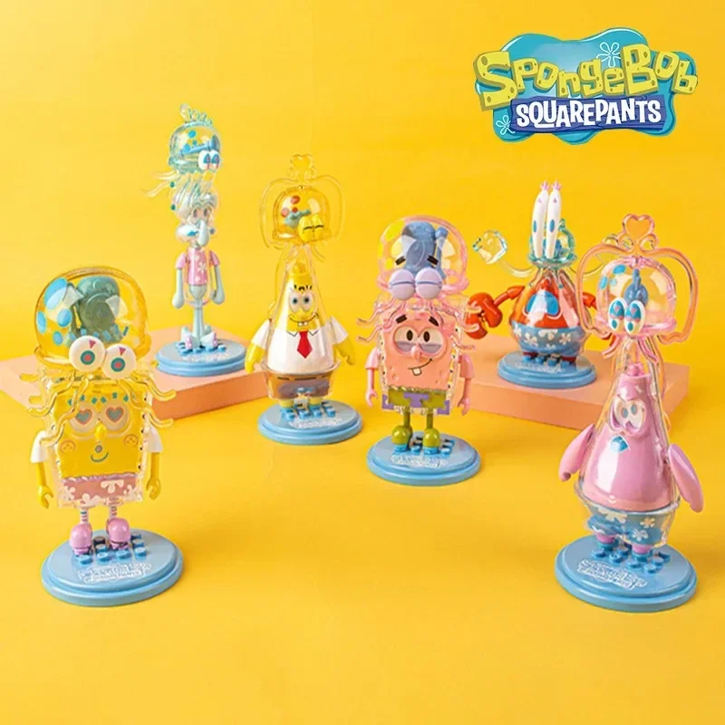 6pcs Spongebob Blind Box Squarepants Patrick Star Jumping Jellyfish ...