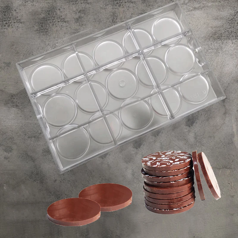15-Cells-Gold-Coin-Choc-Moulds-Polycarbonate-Chocolate-Molds ...