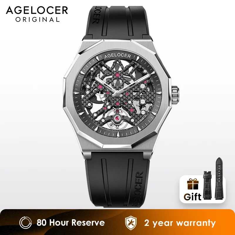 AGELOCER-Mechanical-Watch-Men-Wrist-Mens-Watches-Power-Reserve-80H ...