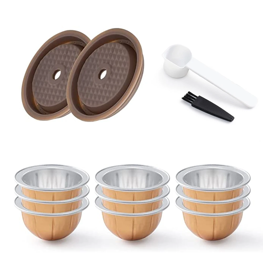 Reusable-Coffee-Capsule-Caps-2-Pcs-Refillable-Vertuoline-Pods-Silicone ...