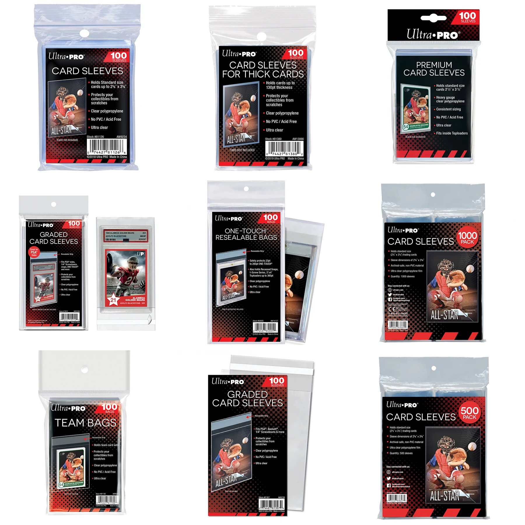 Ultra-Pro-Graded-Sports-Card-Sleeves-TCG-PSA-Sealable-One-Touch-Premium ...