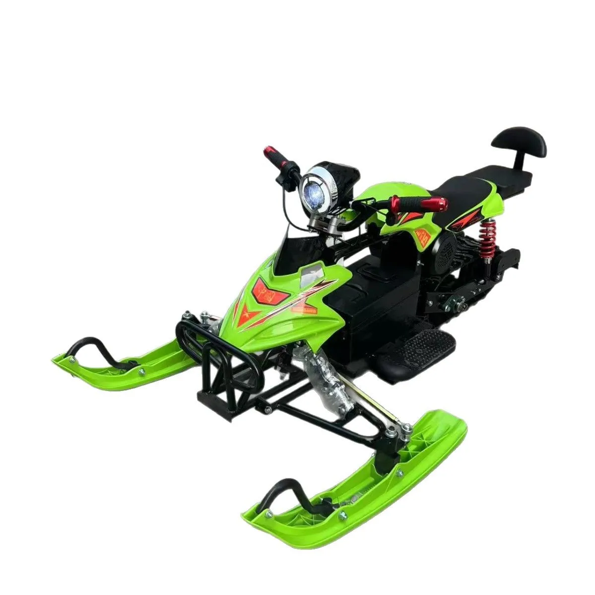 Direct Sale Two-Seater Electric Snowmobile With Track Ski Wheels For ...