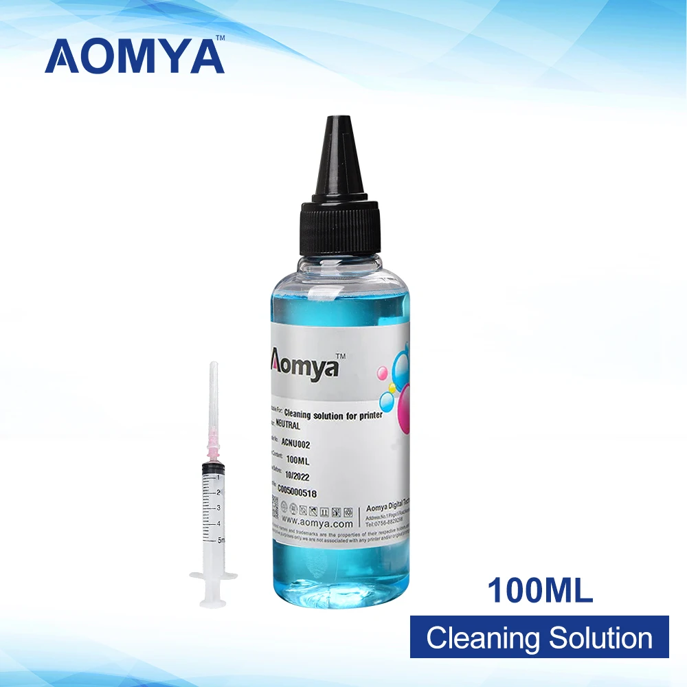 Aomya 100ml Cleaning Fluid Printhead Cleaner liquid for Pigment Dye Ink ...