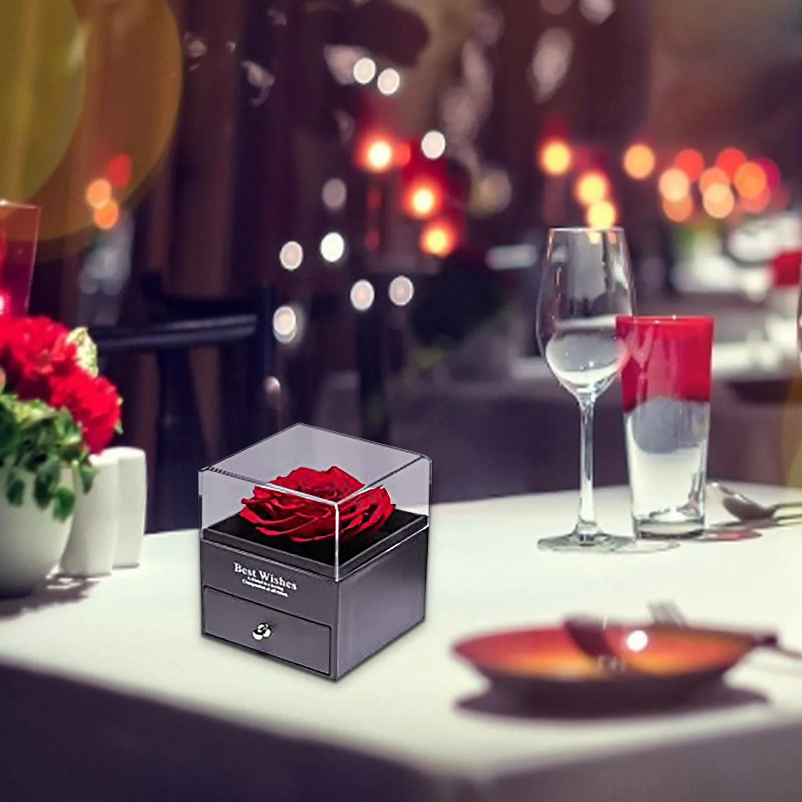 Preserved-Red-Rose-Gift-Box-Eternal-Rose-Flower-in-Jewelry-Box-Forever ...