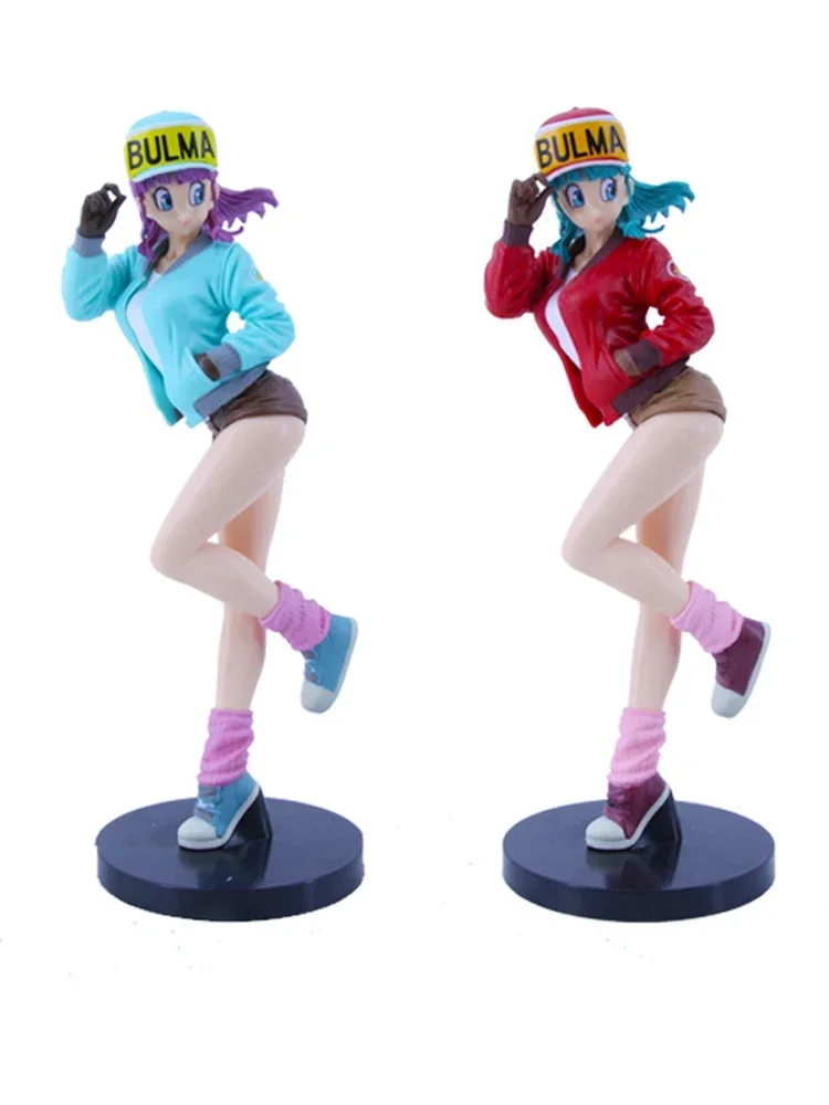 Bandai-Dragon-Ball-anime-red-and-blue-shining-biker-suit-Bulma-hand ...