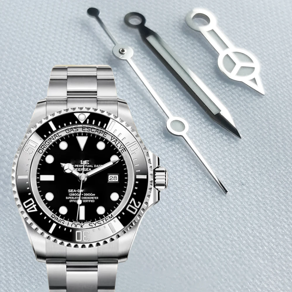 Blue luninous watch Hands Set for SEA116660 126660 126600 Cal.3135 3235 ...