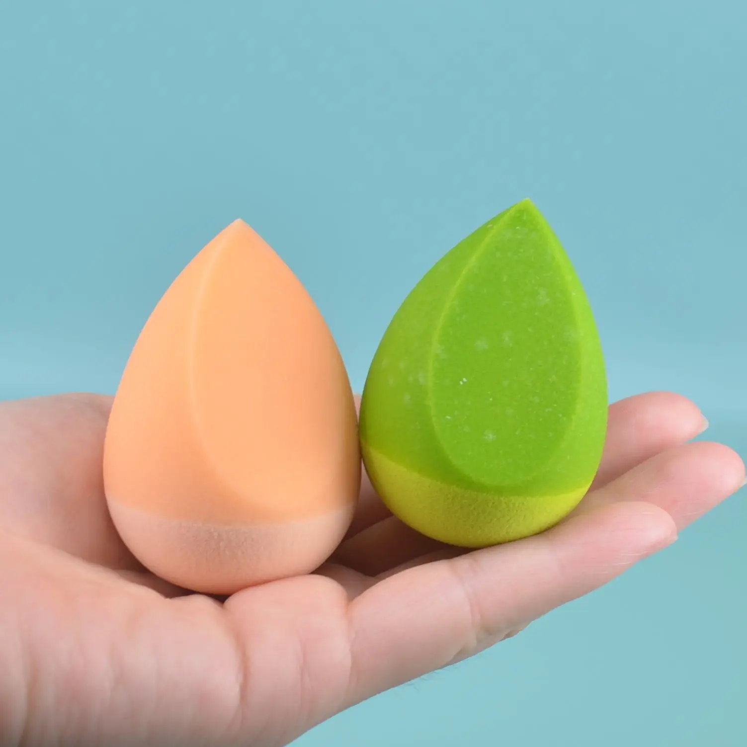 Non-Latex-Multicolor-Silicone-Infused-Beauty-Egg-Blender-MakeUp-Sponge ...