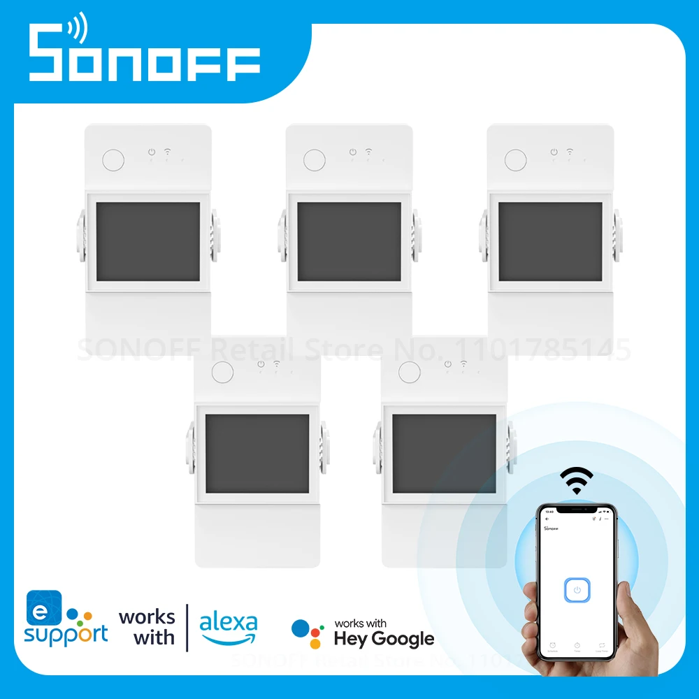 1-5PCS-SONOFF-POW-Elite-16A-20A-Smart-Power-Meter-Switch-Energy-Monitor ...