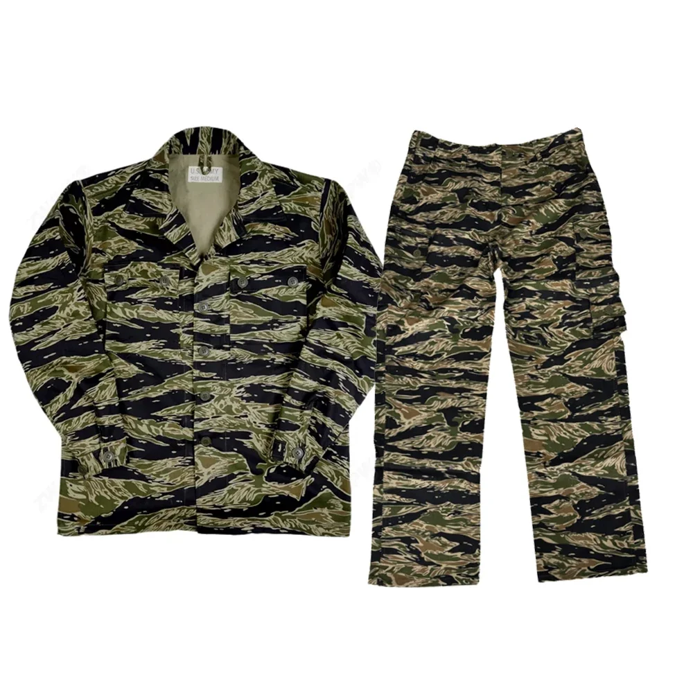 WW2 Tiger Suit Vietnamese Tiger Jacket and Pants Plate Striped Top ...