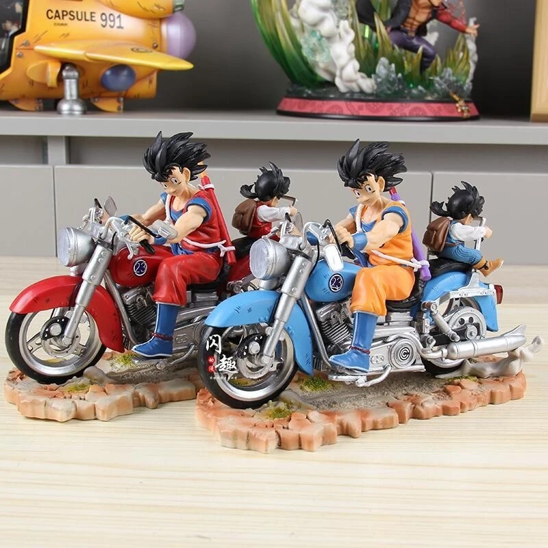 Dragon Ball Gk Motorcycle Father Son Goku Gohan Motorcycle Statue Pvc ...