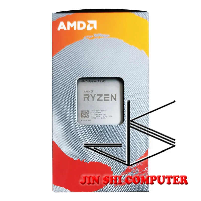 AMD Ryzen 3 4100 R3 4100 3.8 GHz 4 코어 8 스레드 CPU 프로세서 7NM L3 = 8M 100 ...