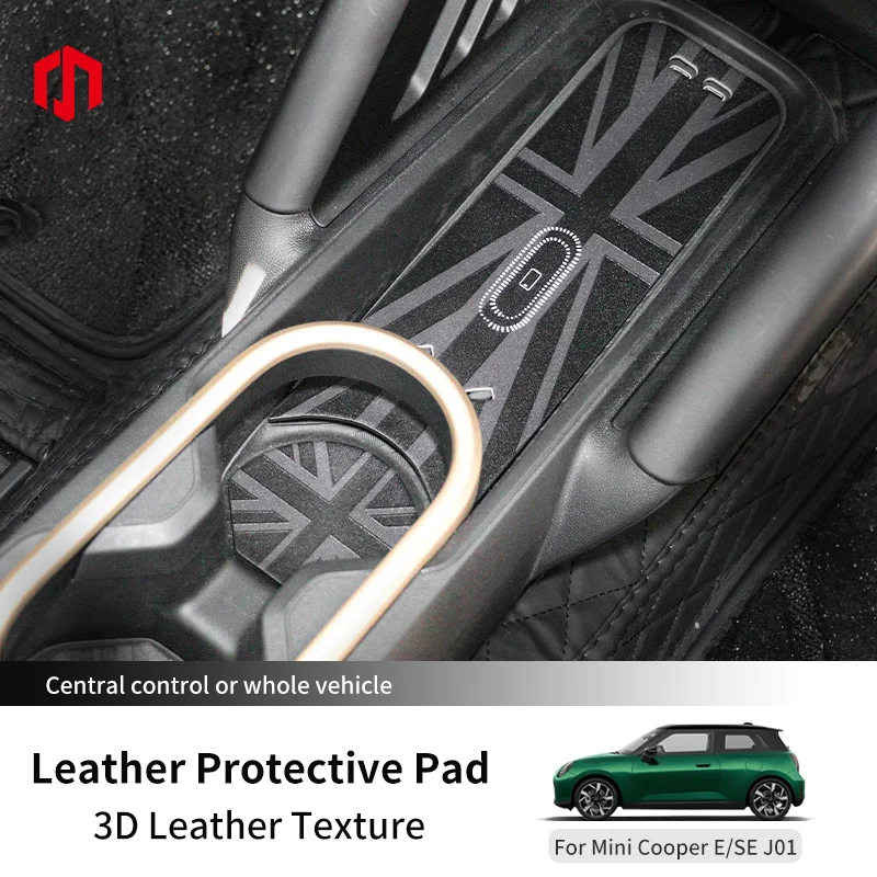 Leather Car Water Cup Holder Non-slip Pad Groove Mat For MINI Cooper ...