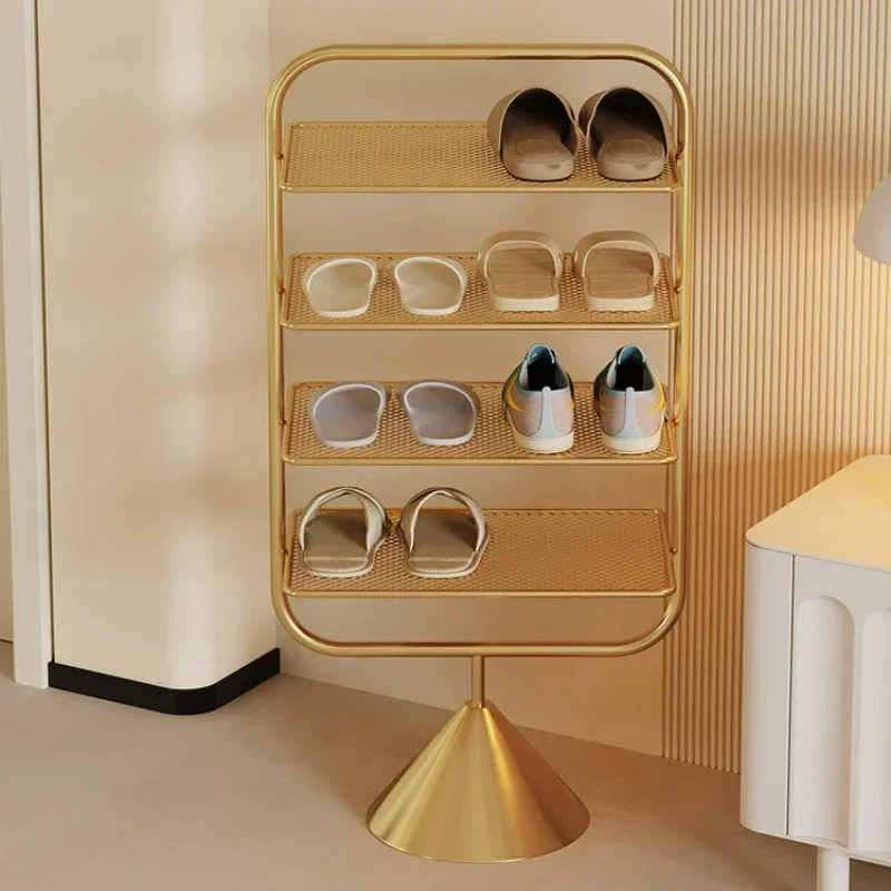 Light-Luxury-Shoe-Rack-Nano-Gold-Shoe-Holder-Multi-layer-Hallway-Shoe ...