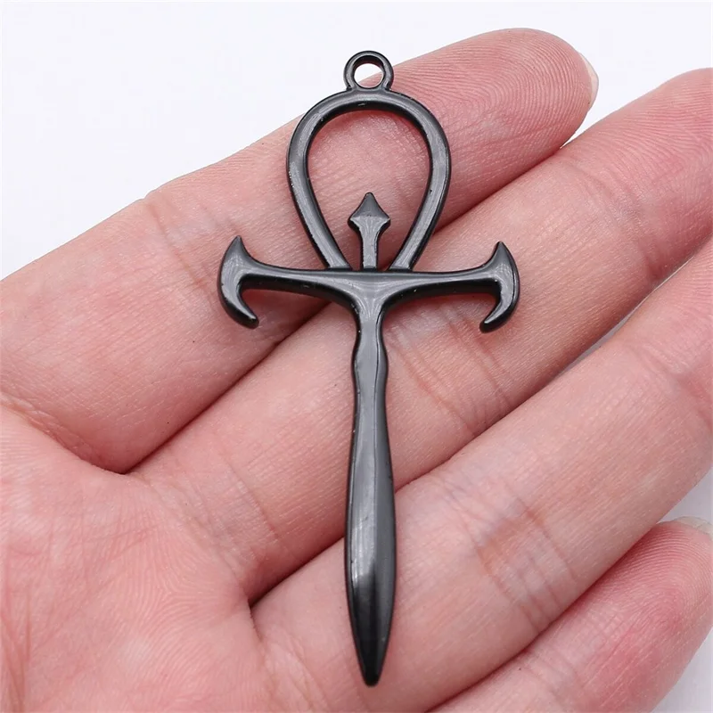 4pcs-59-28mm-Vampire-Ankh-Gothic-Vampyre-Symbol-Black-Cross-Charms ...