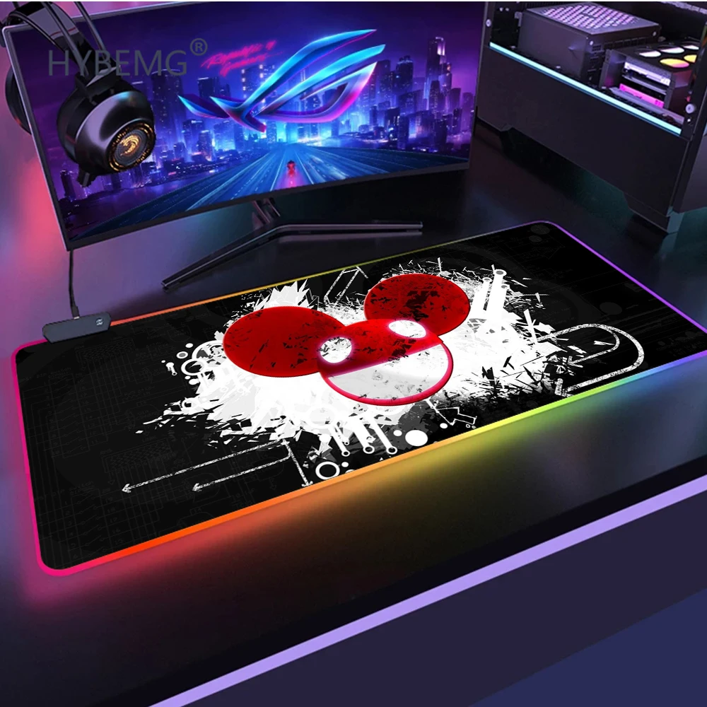 Diy Custom Deadmau5 Xxl Rgb Gaming Large Mouse Pad Gamer Led Computer ...