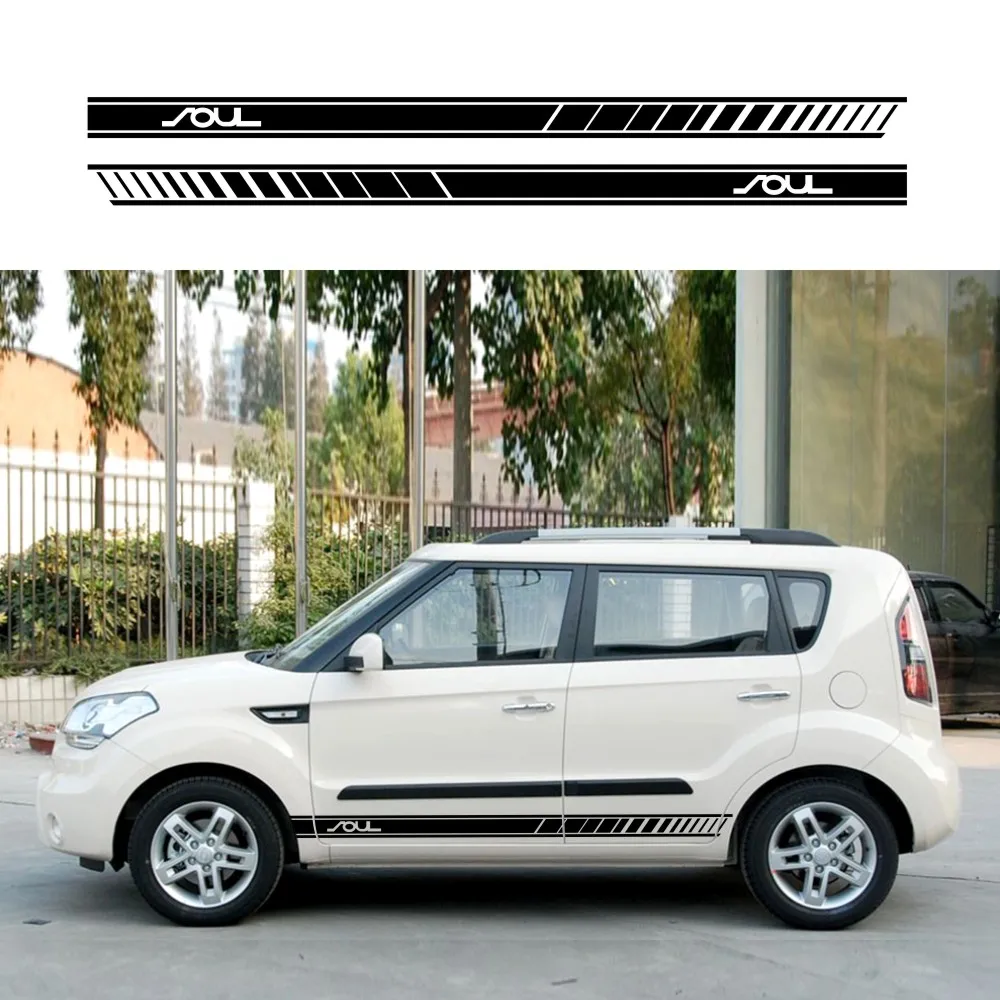 2PCS-Fashion-Creative-Racing-Stripe-Car-stickers-FOR-Kia-SOUL ...