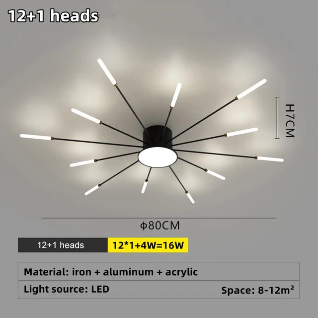 Firework Shaped LED Ceiling Light Chandeliers - Lighting4Home
