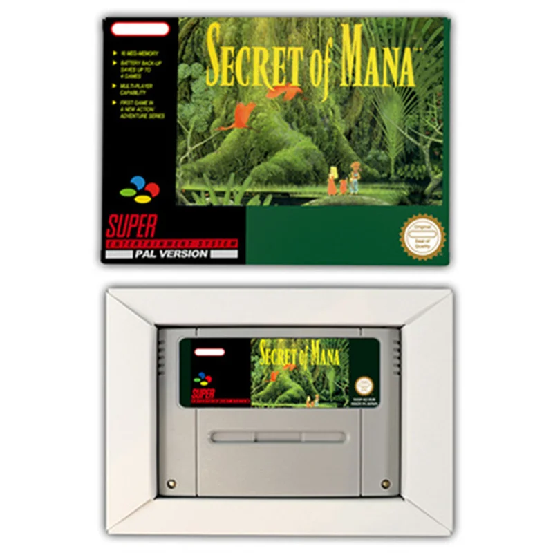 RPG Game for Secret of Mana 1 Game Cartridge with Box for EUR PAL ...