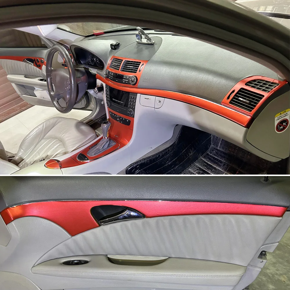 Carbon Fiber For Benz E Class W211 2003-2008 Car Film Interior Stickers ...