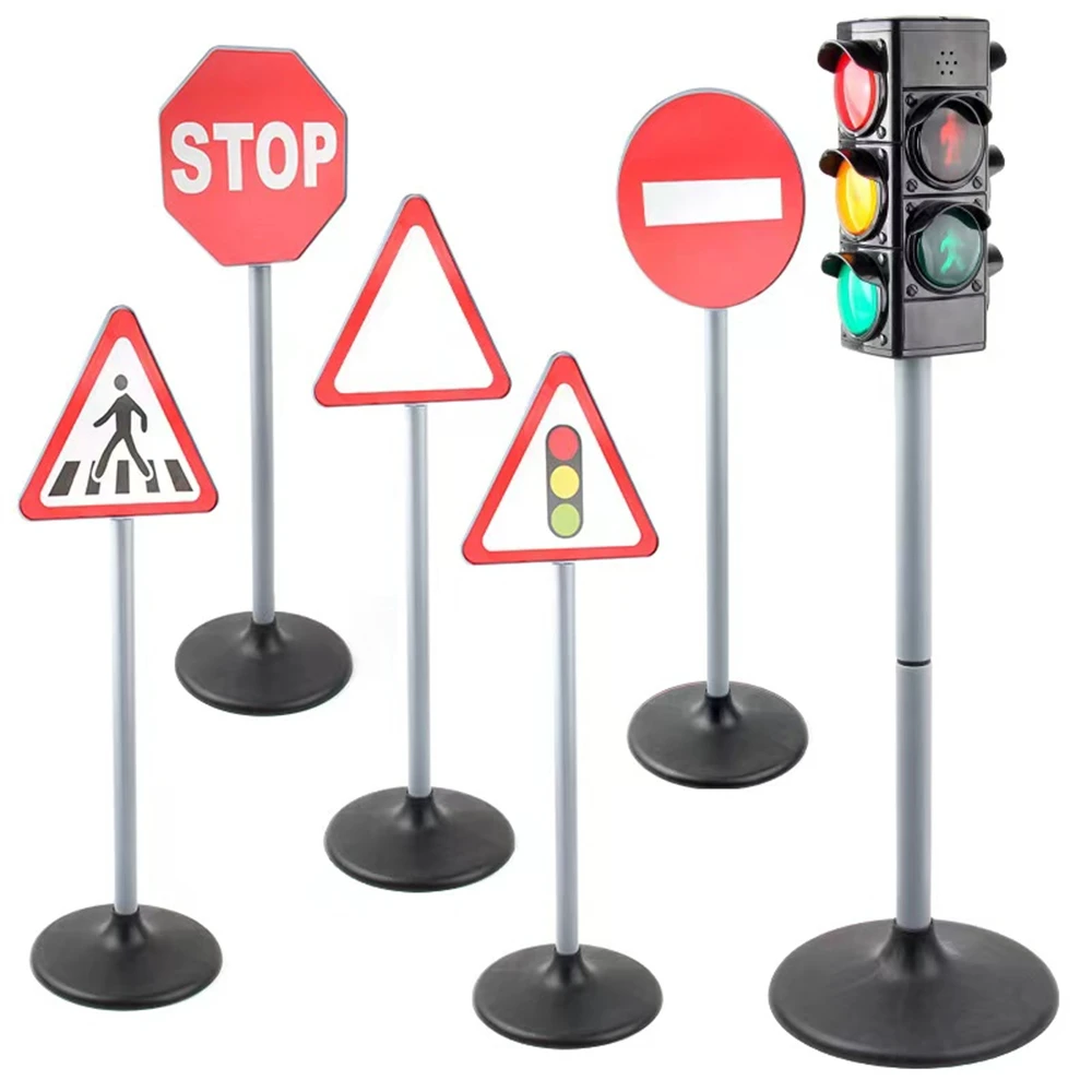 Mini Traffic Signs Road Light Block with Sound LED Children Safety ...