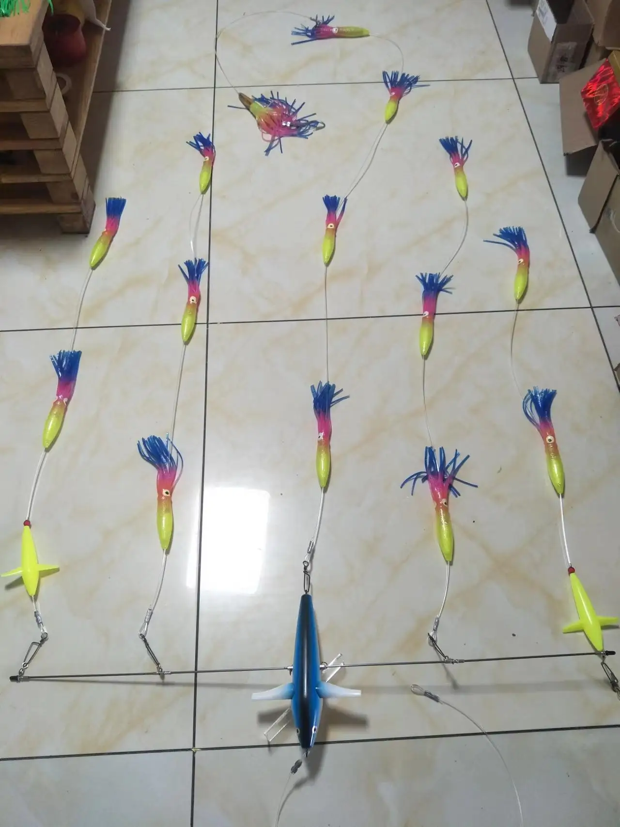 marlin-tuna-teaser-bird-36-Tianium-nickel-alloy-Splashbar-SpreaderBars ...