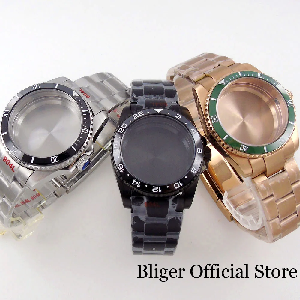 Bliger 36mm Watch Case Fit Nh35a Nh36a Eta 2824 Pt5000 Polished Oyster ...