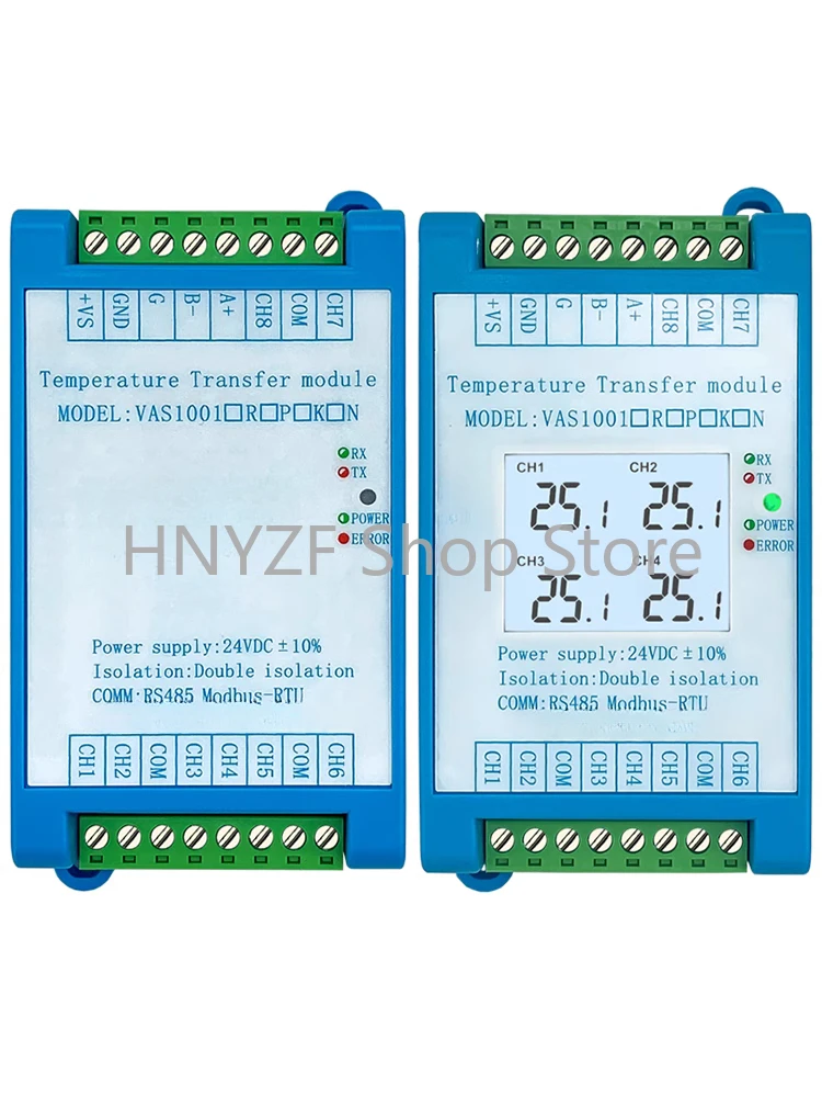 4-channel-temperature-transmitter-PT100-thermal-resistance-8-channel-K ...