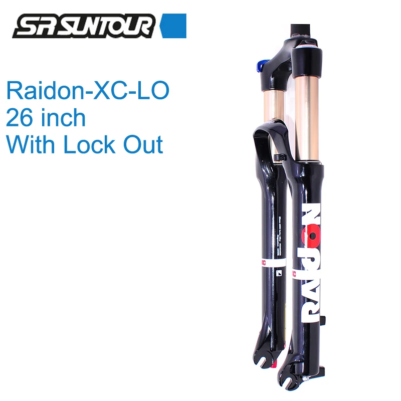 SR SUNTOUR Bicycle Fork RAIDON XC LO RL 26 Inch 100mm Mountain MTB ...