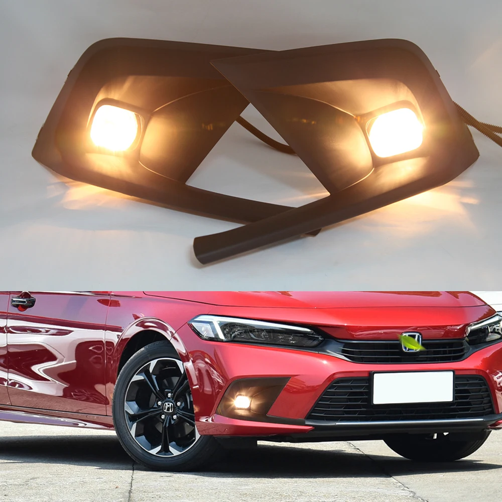 13 Car Accessories Led Fog Lamps Foglight For Honda 11th generation ...
