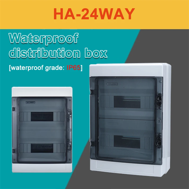 HA-Series-24-Way-IP65-Plastic-Electrical-Distribution-Box-Waterproof ...