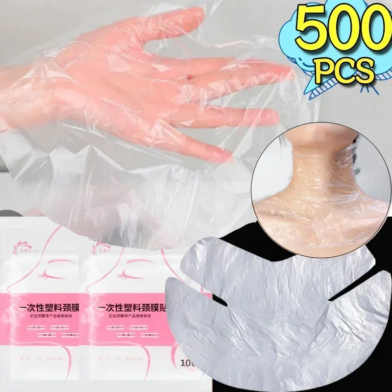 Disposable-Neck-Masks-Transparent-Plastic-Film-Full-Face-Mask-Neck ...
