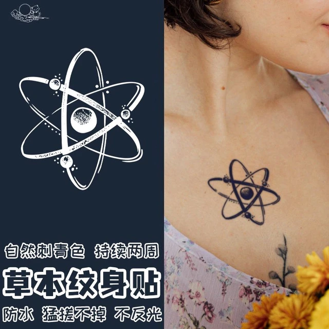 Neutron Symbol Tattoo