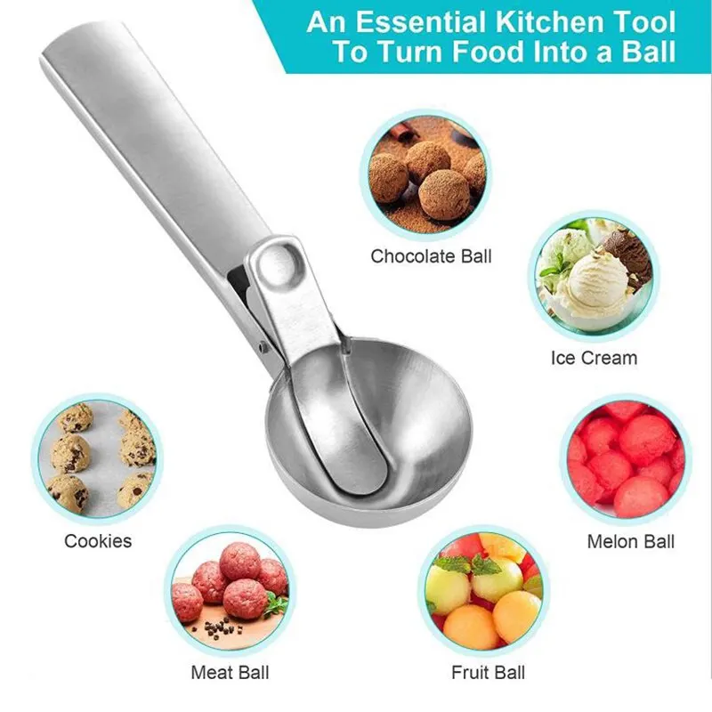 1pc-Grey-Stainless-Durable-Steel-Ice-Cream-Scoop-Kitchen-Tools-Perfect ...