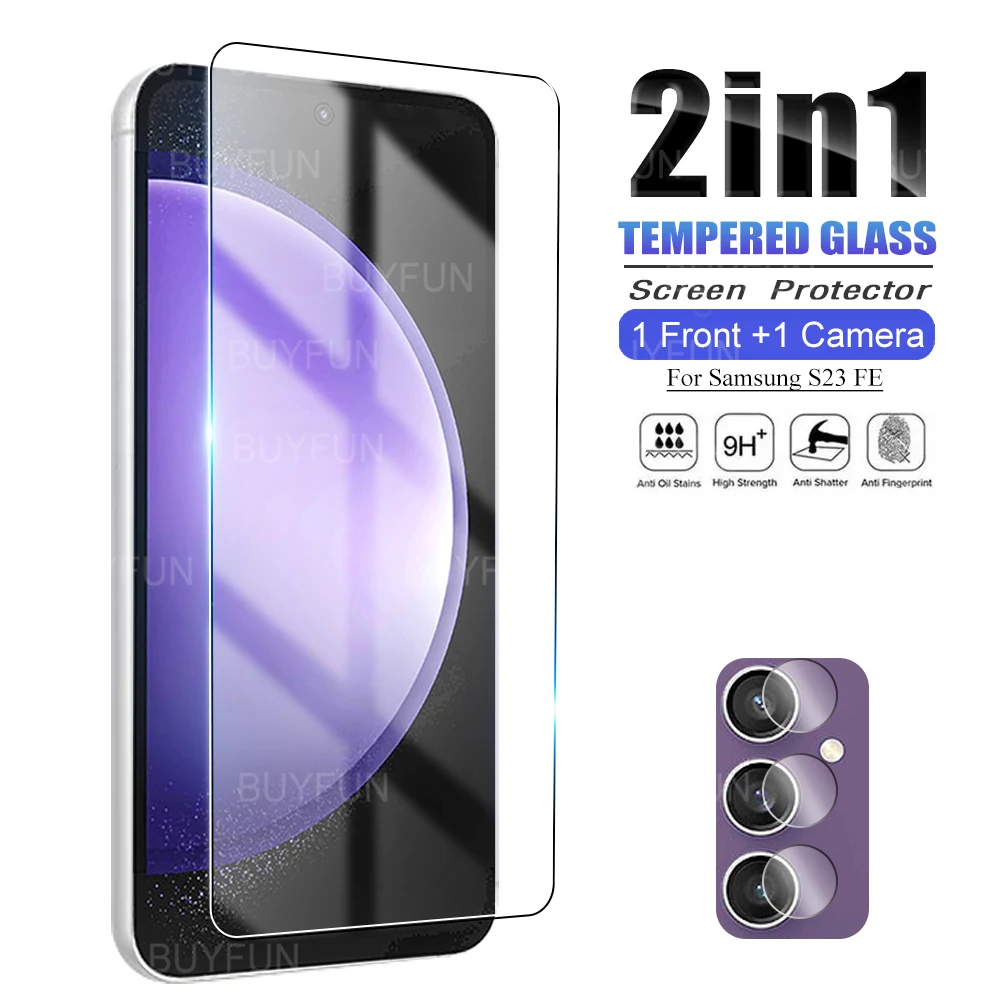 2-in-1-Tempered-Glass-For-Samsung-Galaxy-S23-FE-Full-Cover-Screen ...